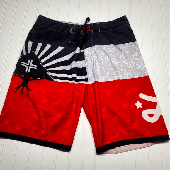 Lrg | Shorts | Lrg Mens Board Shorts Size 34 Giraffe Silhouette Swim ...
